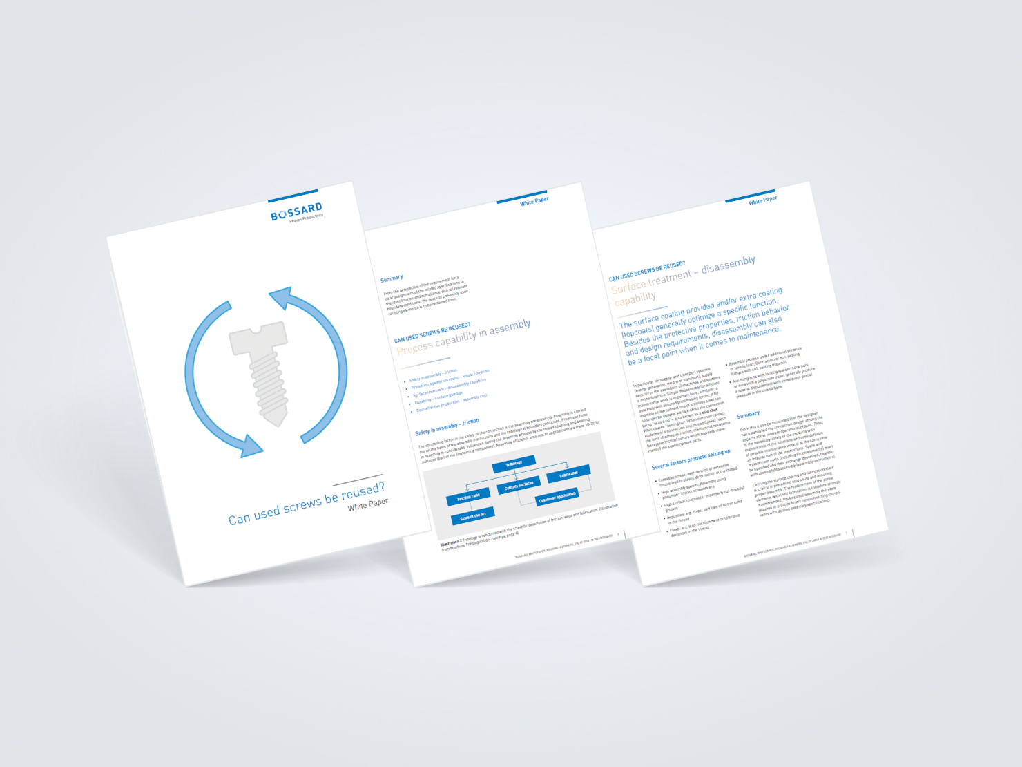 Reusing Fasteners | White Paper | บอสสาร์ด ไทยแลนด์