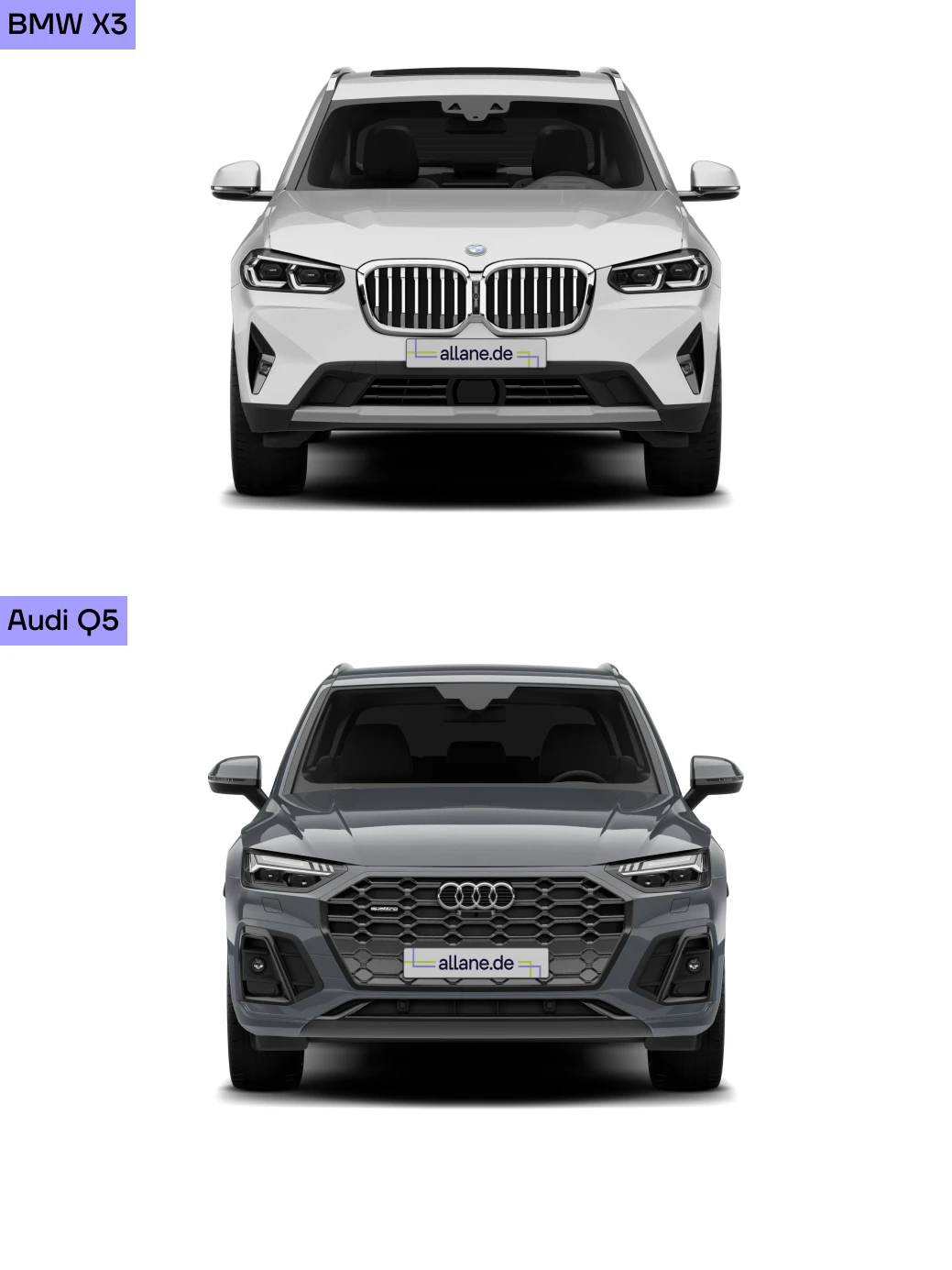 BMW X3 vs. Audi Q5 – Premium-SUVs im Vergleich 2025 | Allane