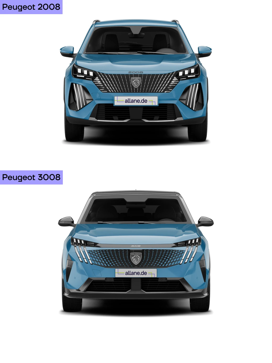 Peugeot 2008 vs. 3008 – SUV-Vergleich kompakt vs. komfortabel | Allane