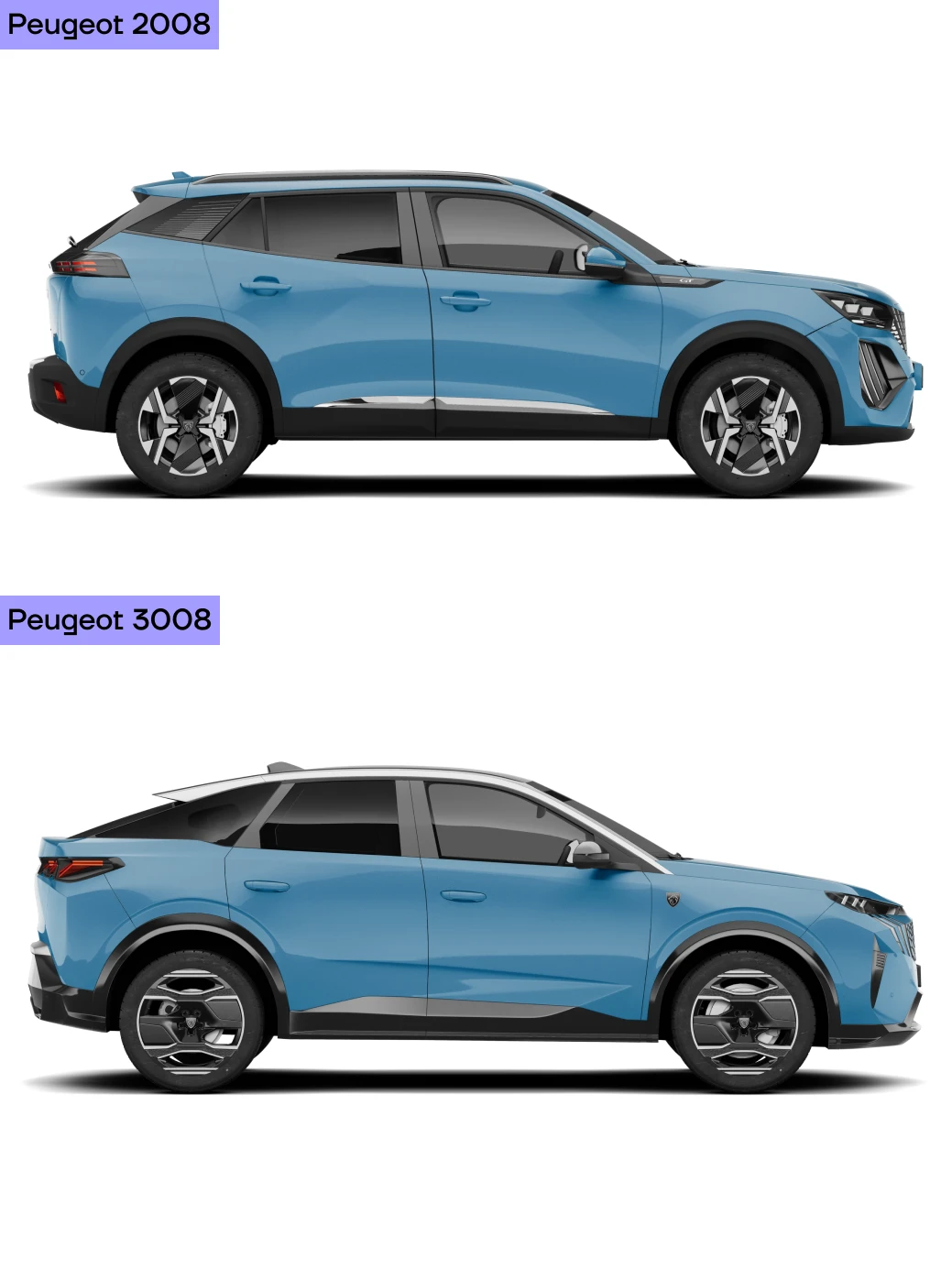Peugeot 2008 vs. 3008 – SUV-Vergleich kompakt vs. komfortabel | Allane