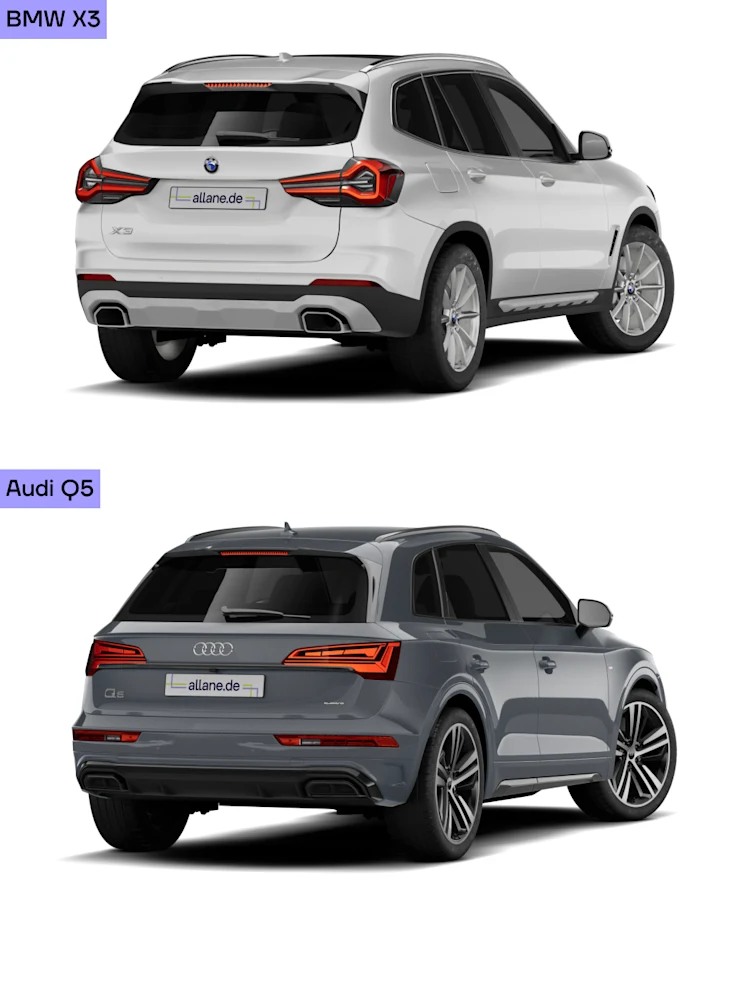 BMW X3 vs. Audi Q5 – Premium-SUVs im Vergleich 2025 | Allane