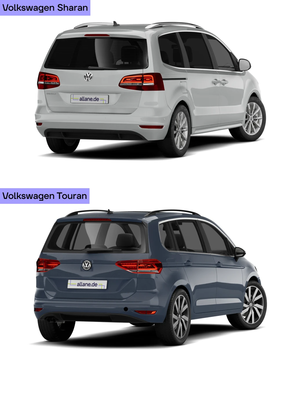 Vergleich Sharan Touran