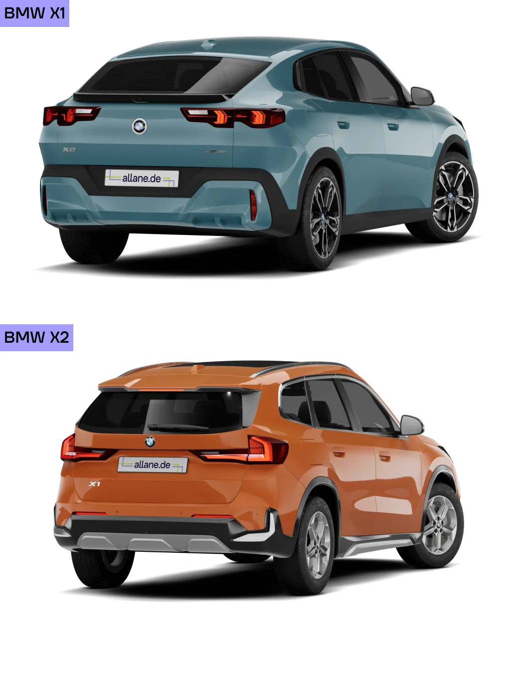 BMW X1 vs. BMW X2: Modellvergleich | Allane | Allane