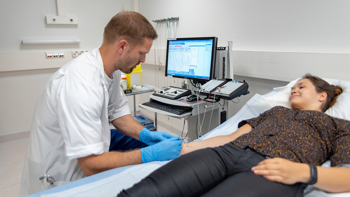 Muscle and nerve examination ENMG