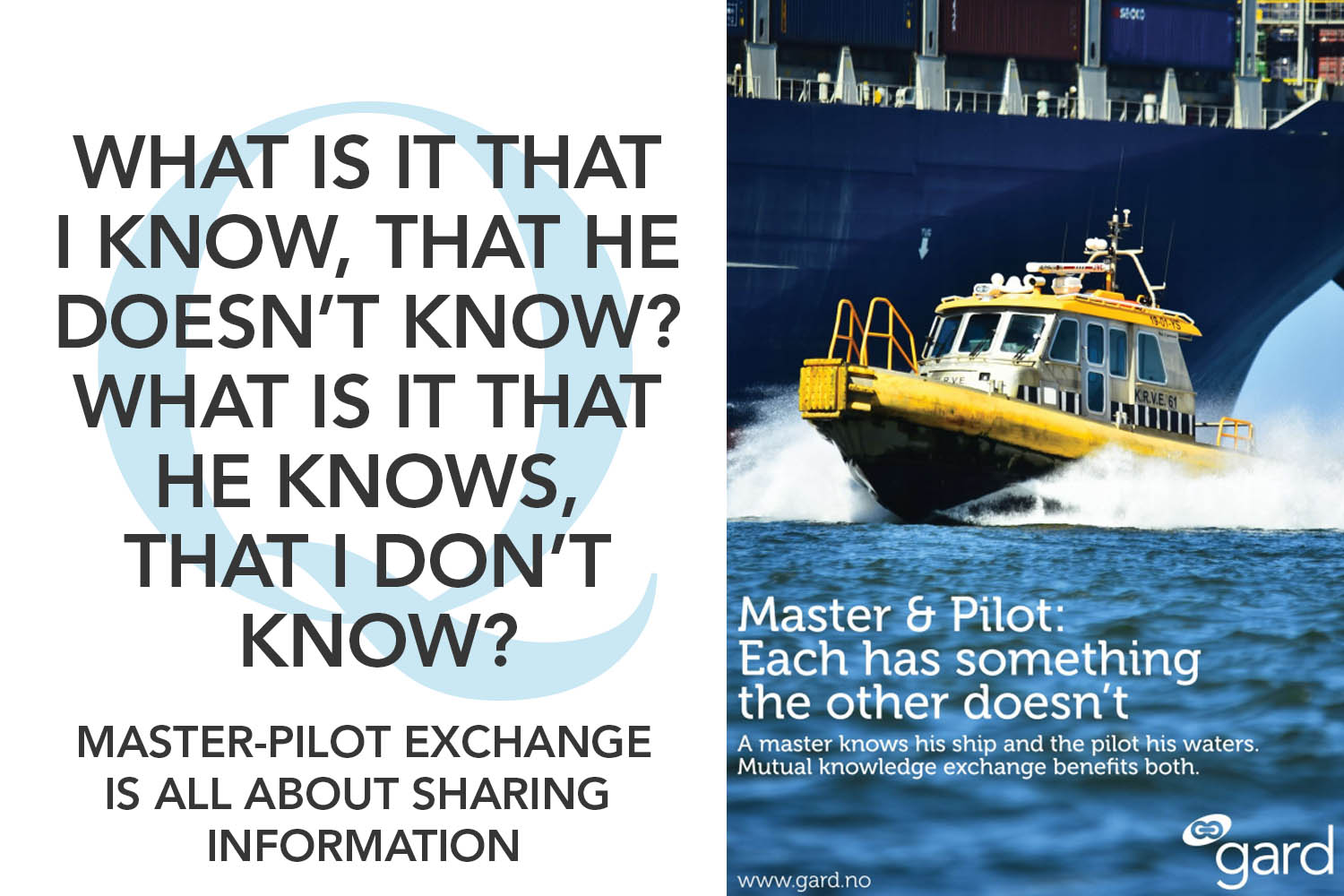 Master pilot exchange – share your information | Gard's Insights