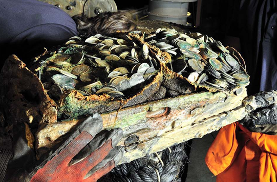 Pioneering cargo salvage at record depth recovered tons of wartime ...