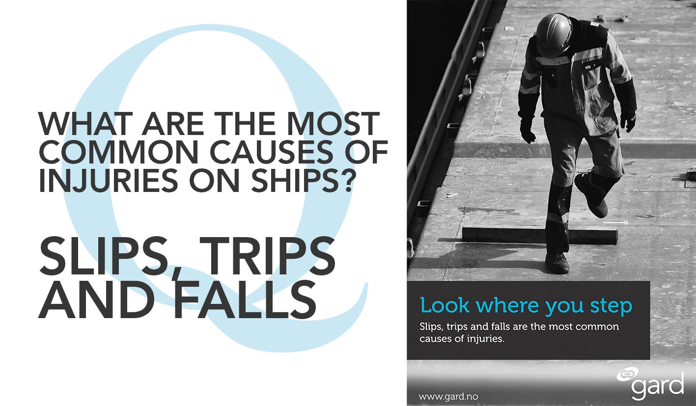 Keep an eye out for slip, trip and fall hazards onboard | Gard's Insights