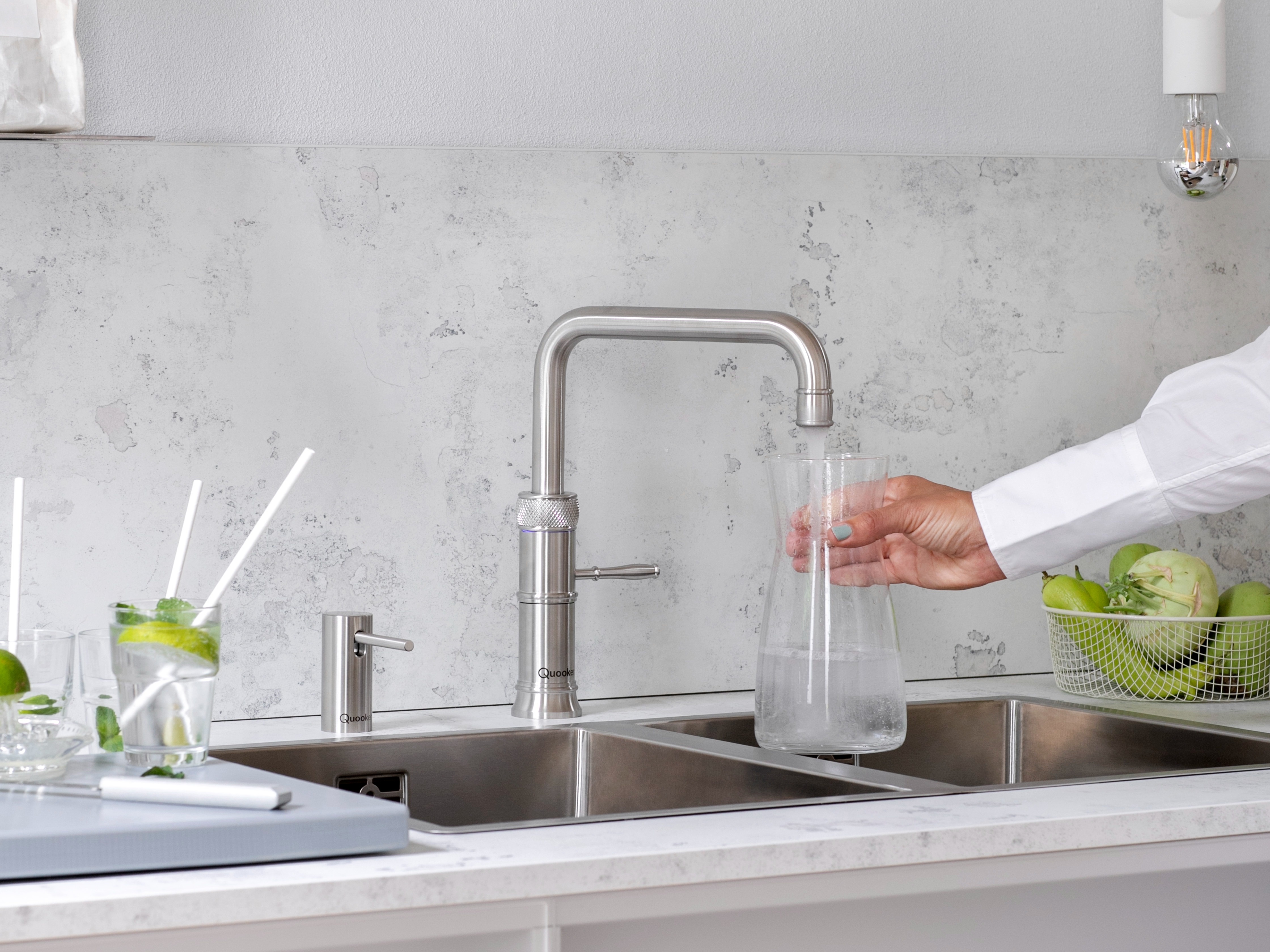 Quooker Classic Fusion | Vierkante mengkraan met kokend water