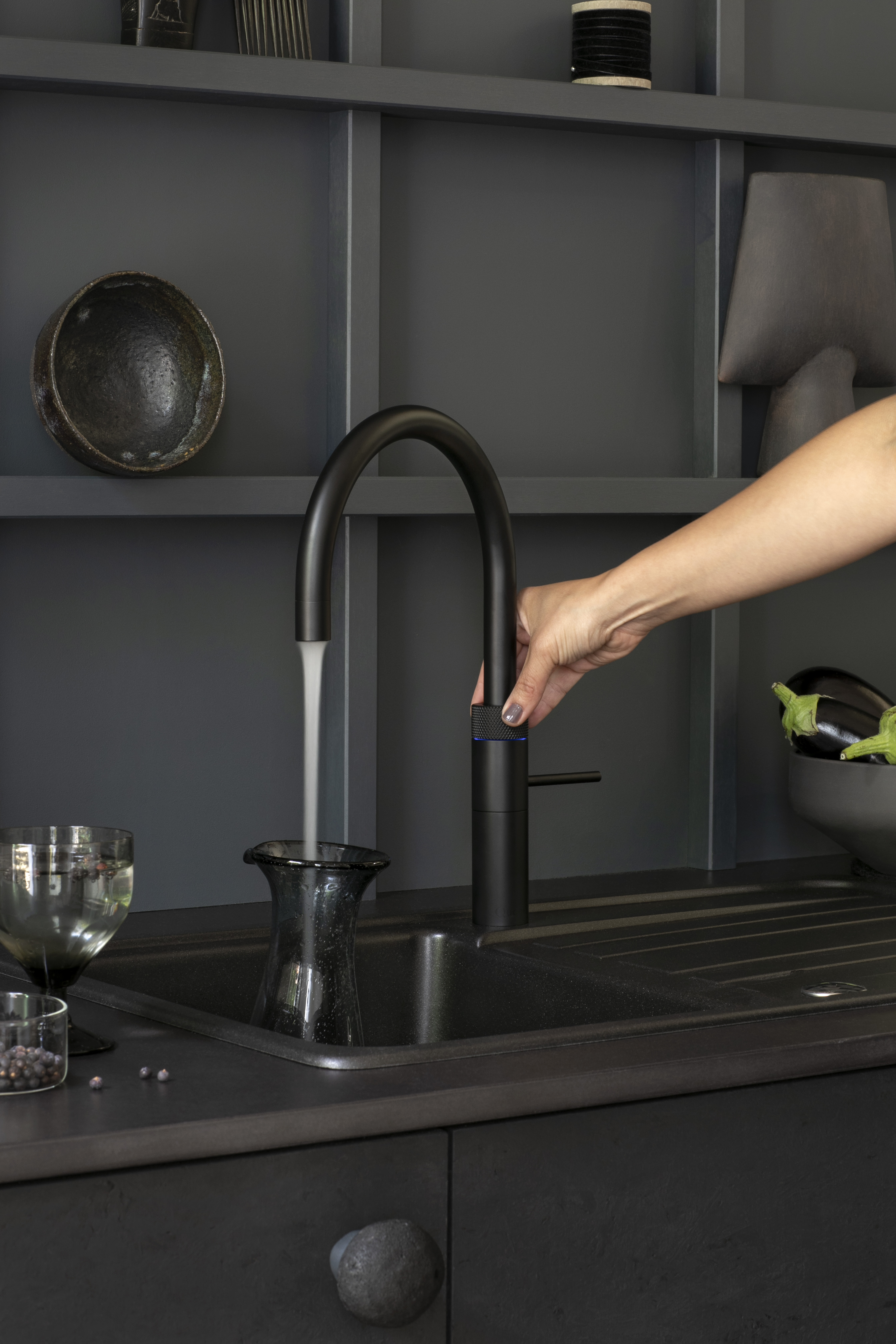Quooker Black Kitchen Tap – Stylish Matt Black Finish