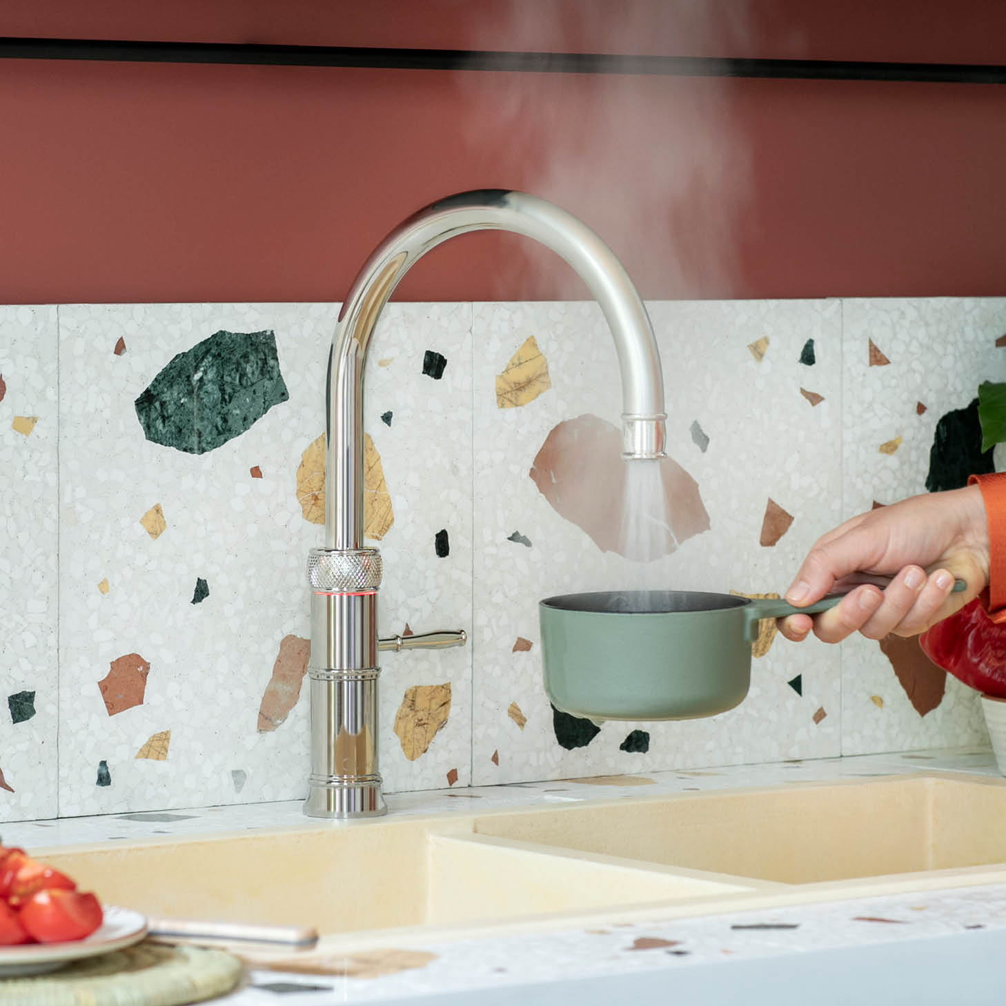 Quooker Nickel Tap – Warm Polished Nickel Kitchen Tap Finish
