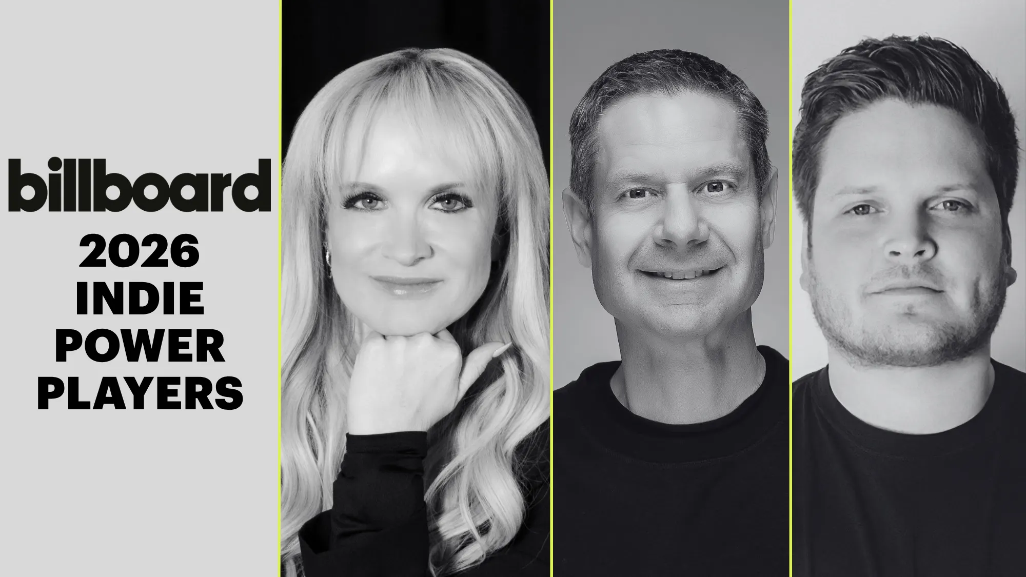 Jojamie Hahr Dan Gill And Sean Heydorn Named 2026 Billboard Indie Power ...