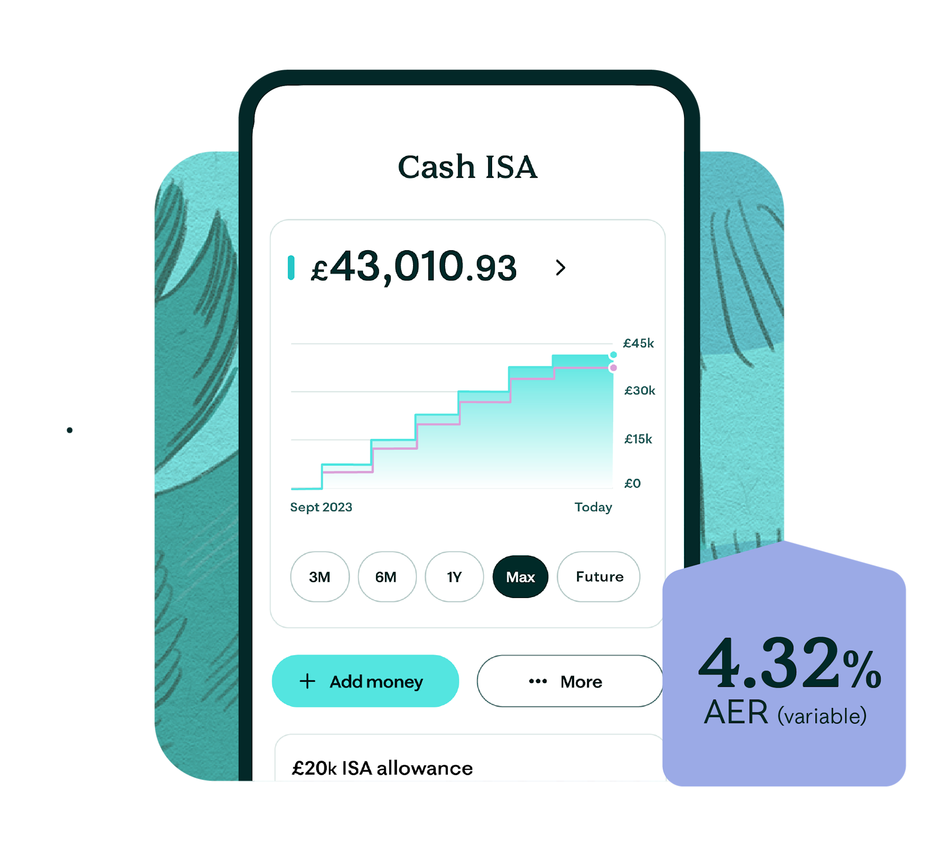 Open Access Cash ISA | 4.10%* AER (variable) | Moneybox | Save and Invest