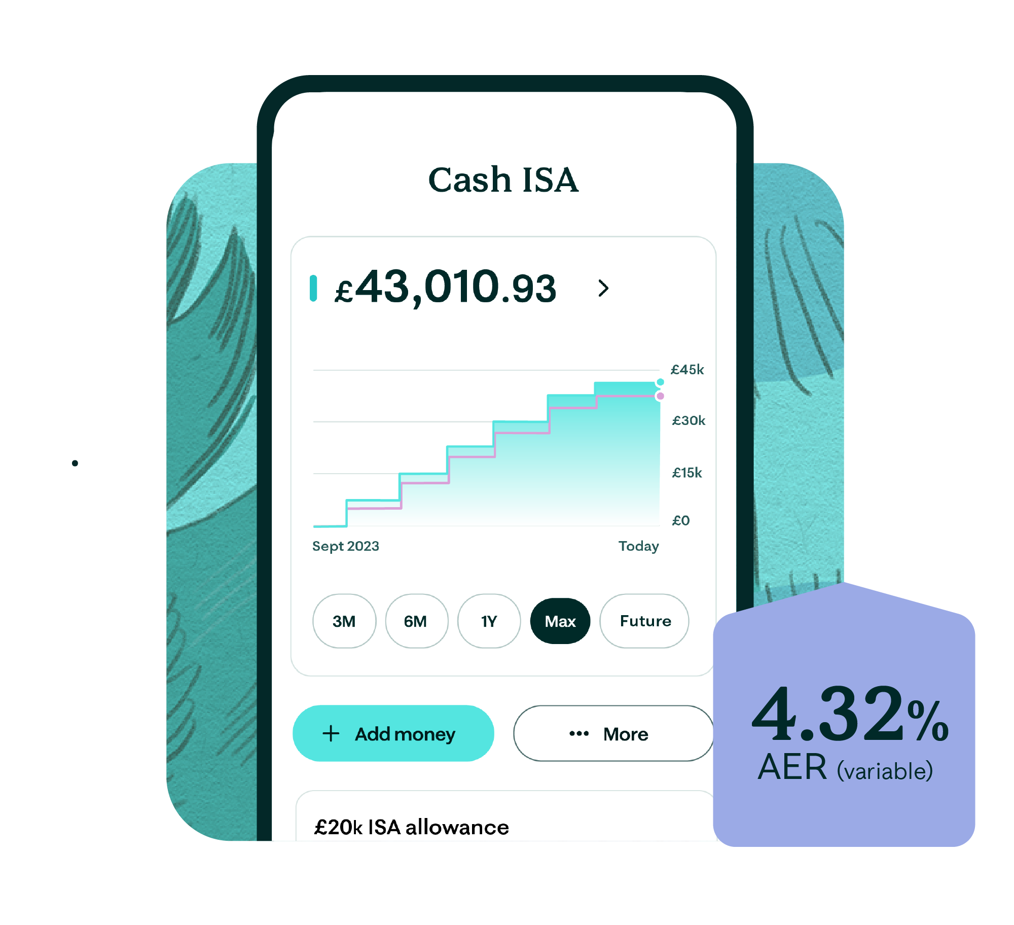 Open Access Cash ISA | 4.10%* AER (variable) | Moneybox | Save and Invest