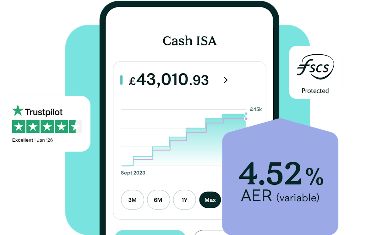 Open a Cash ISA | 4.52%* AER (variable) | Moneybox | Save and Invest