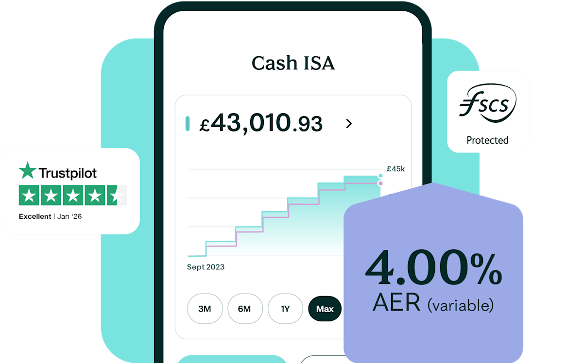 Open a Cash ISA | 4.00%* AER (variable) | Moneybox | Save and Invest