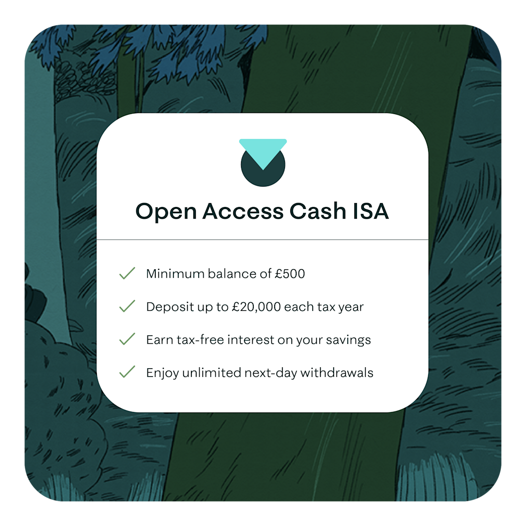 Open Access Cash ISA | 3.80%* AER (variable) | Moneybox | Save and Invest